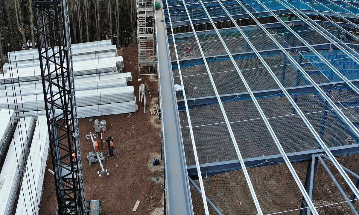 Steel Frame building construction by C.C. Contracting