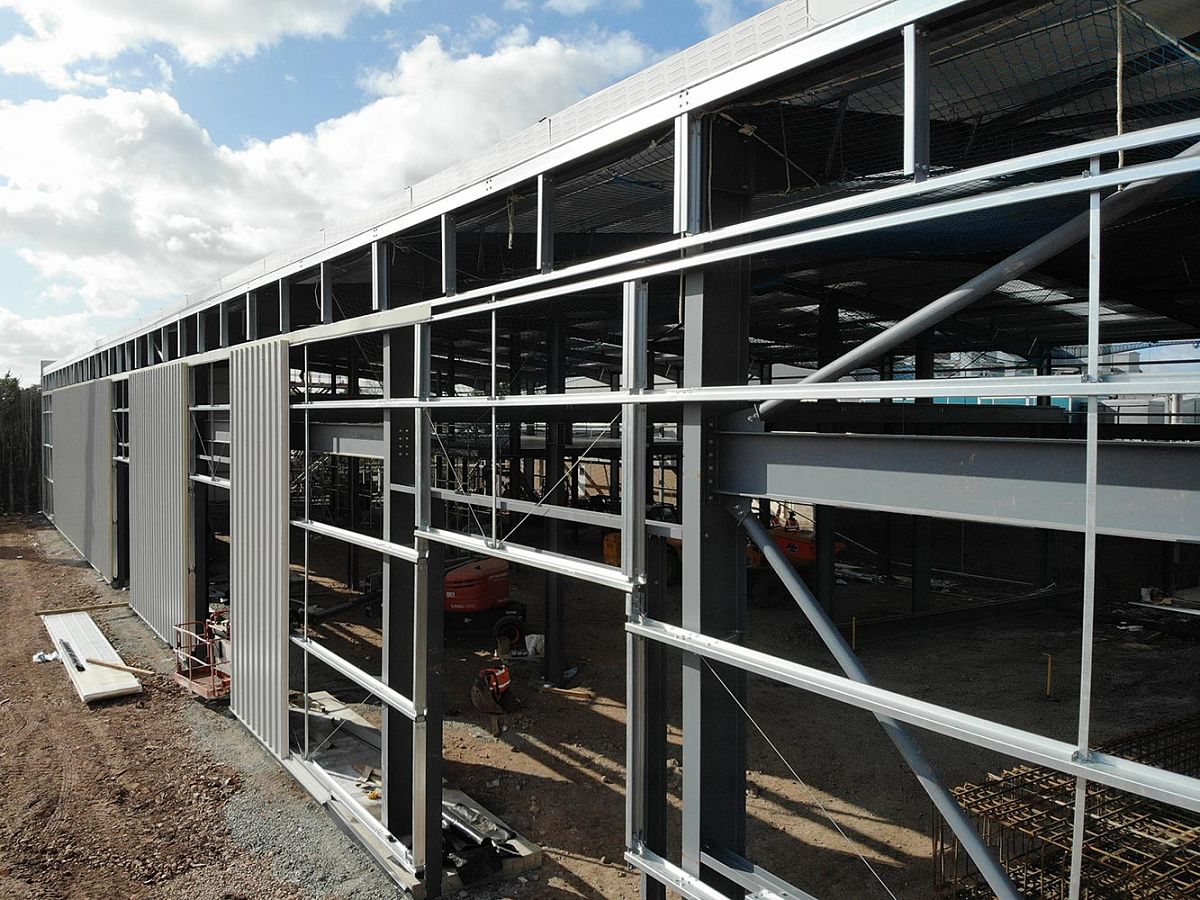 Steel Frame building construction by C.C. Contracting