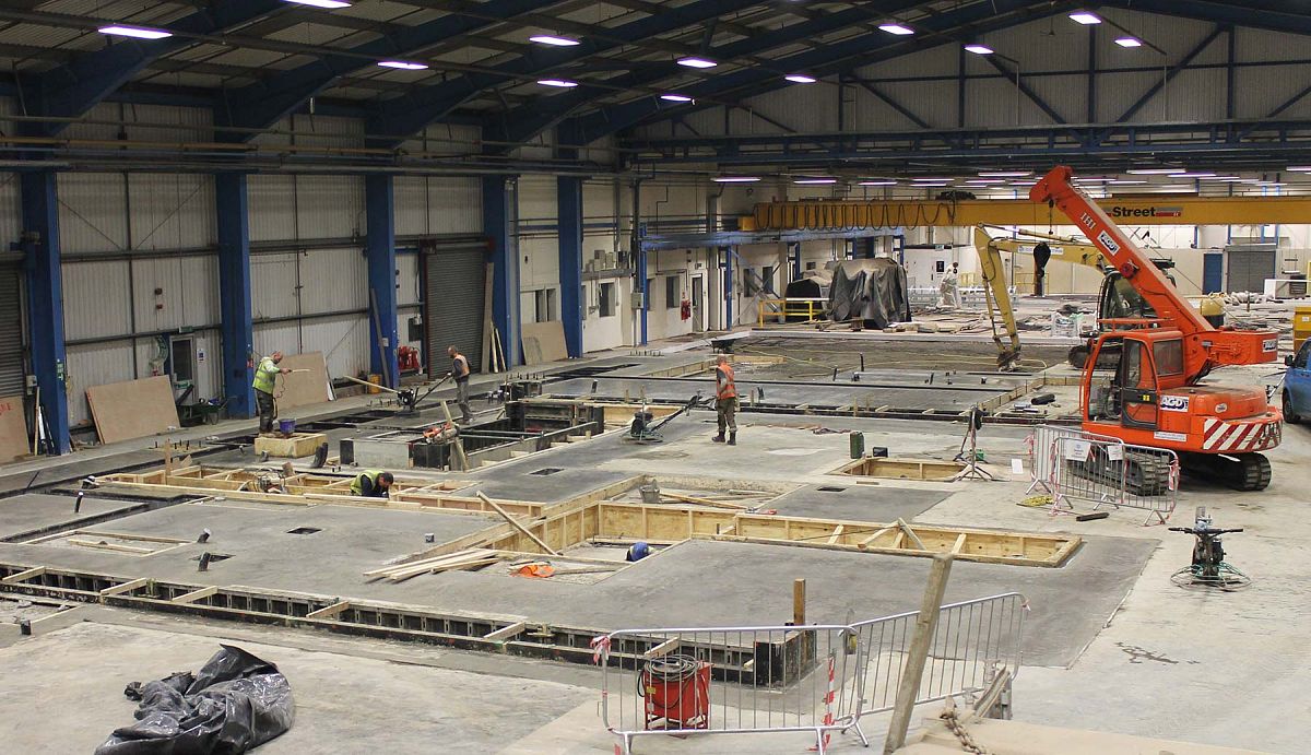 Machine foundations in the West Midlands from C.C. Contracting