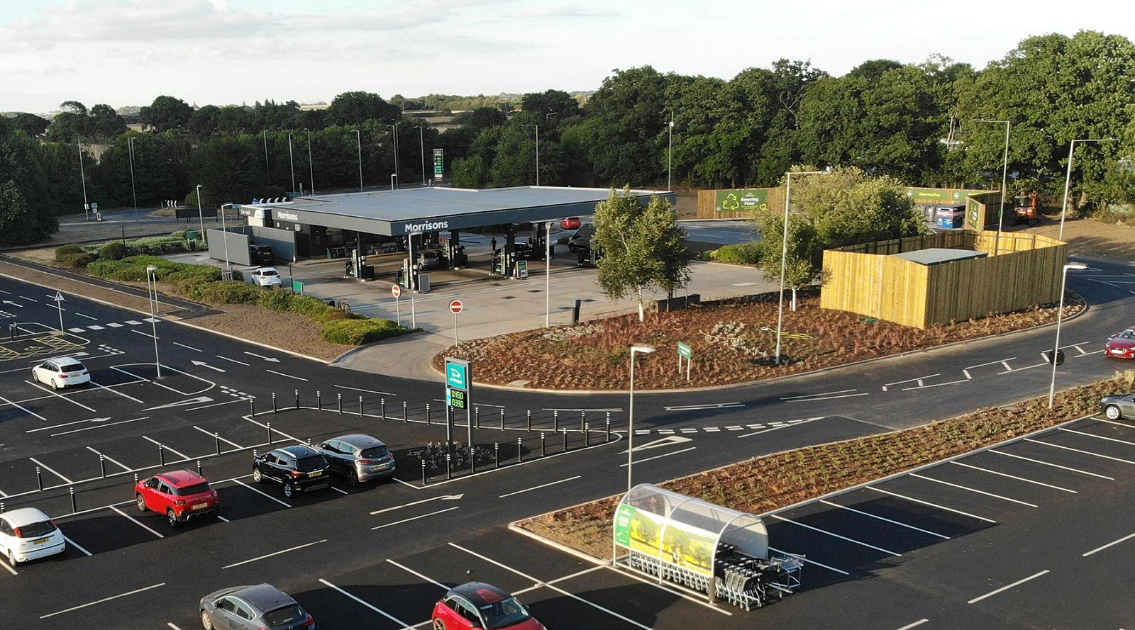Morrisons superstore and carpark